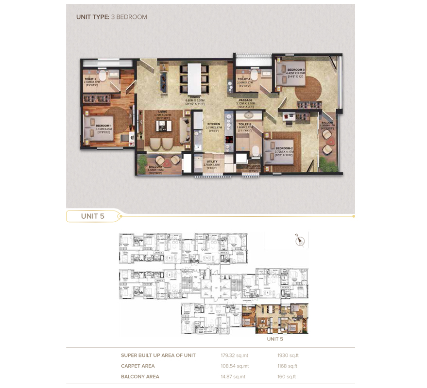 Brigade Residences Floor Plans - WTC, Perungudi