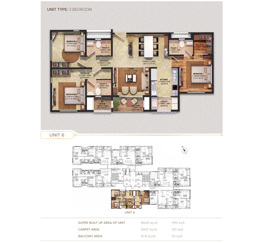 Brigade Residences Floor Plans - WTC, Perungudi
