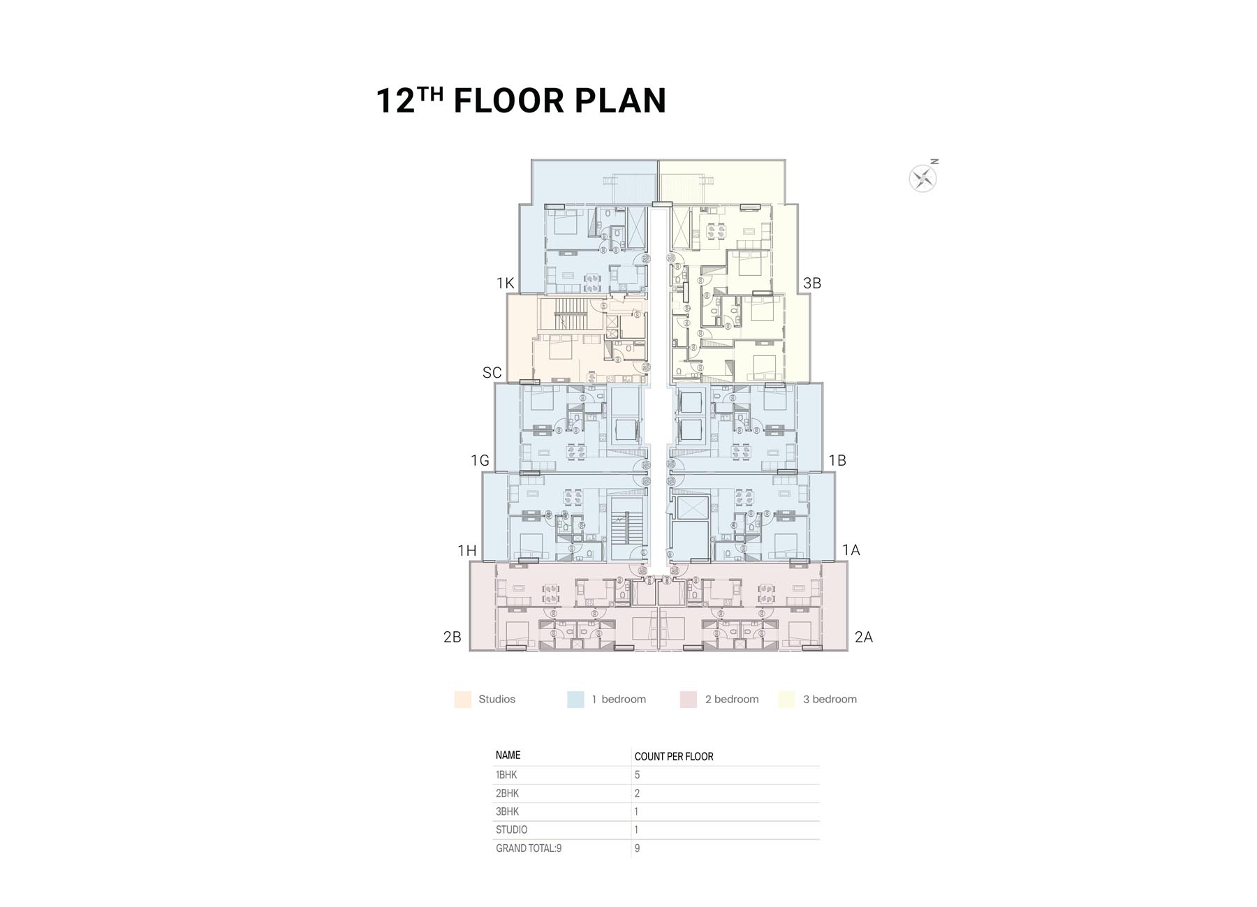 Solanki One Residences in DLRC, Wadi Al Safa 5 - Floor Plan